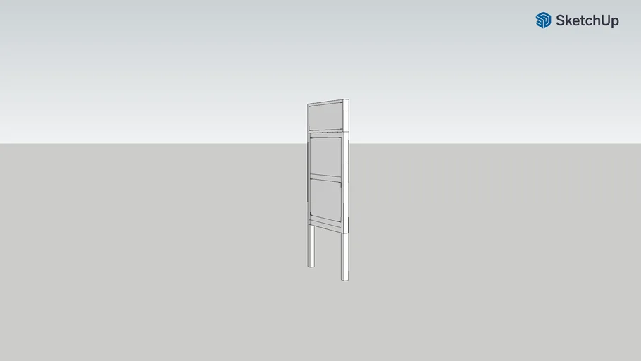 Medium Welcome Sign - Illuminated | 3D Warehouse