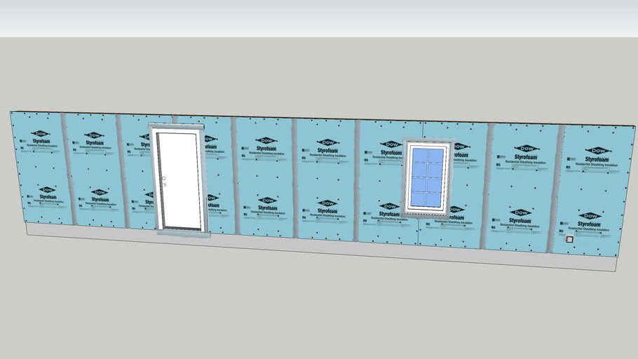 STYROFOAM exterior insulation wall | 3D Warehouse
