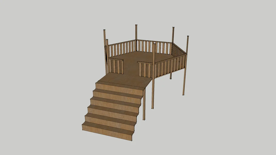 wooden platform | 3D Warehouse