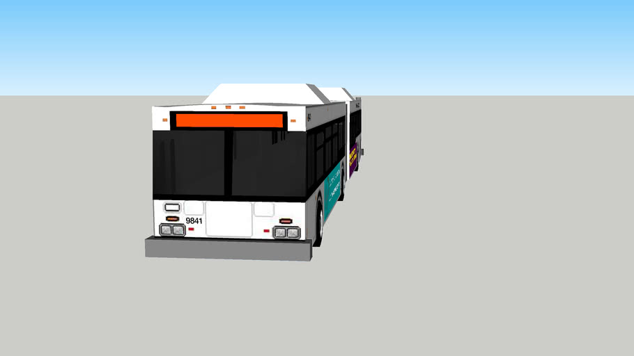 1998 new flyer d60lf shuttle | 3D Warehouse