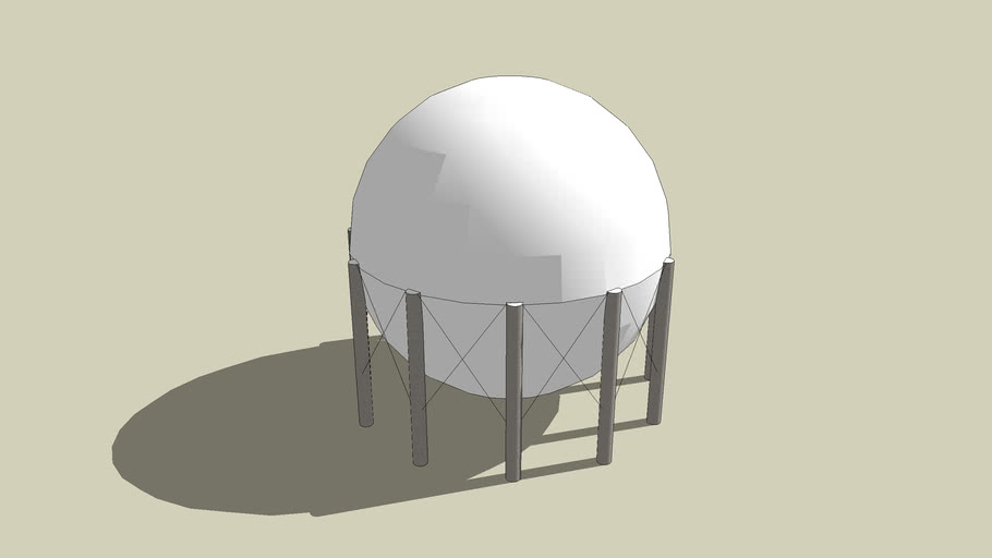 69' Ø Sphere Tank | 3D Warehouse