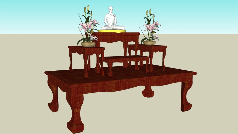 โต๊ะหมู่บูชา | 3D Warehouse