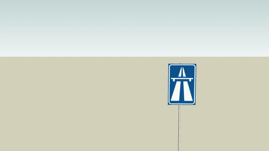 Autobahnschild | 3D Warehouse