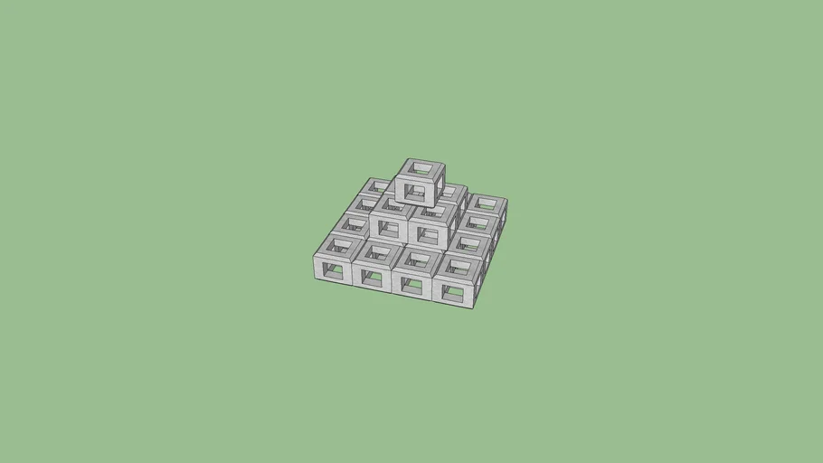 block pyramid | 3D Warehouse