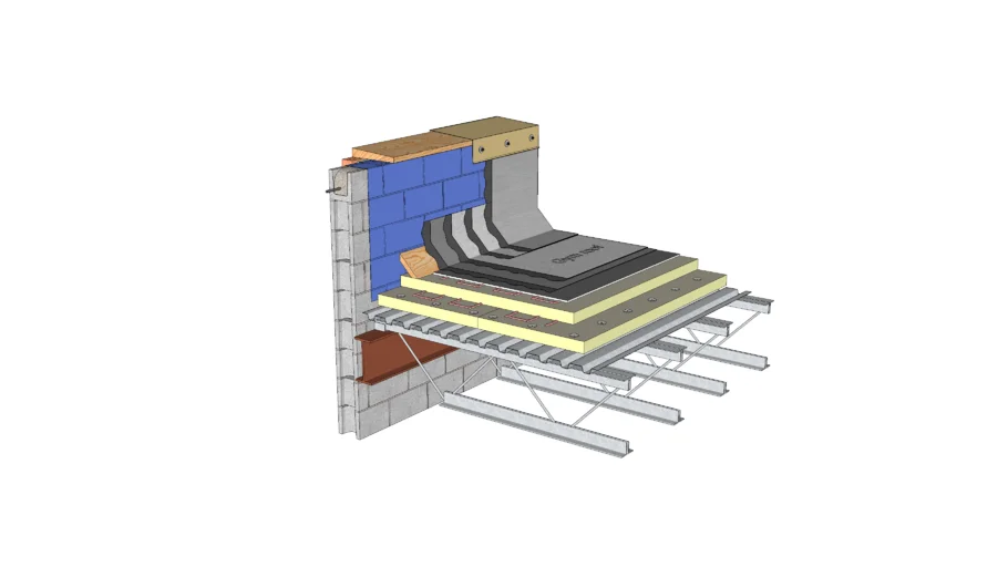 GAF SCHOOL - 05 Parapet wall | 3D Warehouse