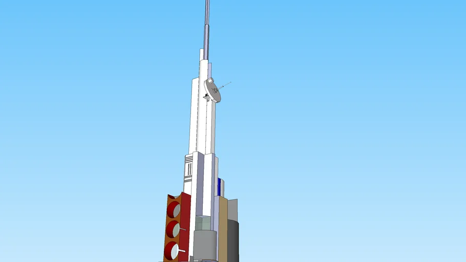 Super Tall Sky Art Deco Sky Scraper by Stephen Batchelder | 3D Warehouse