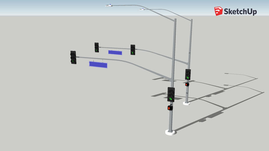 california traffic lights 2 | 3D Warehouse