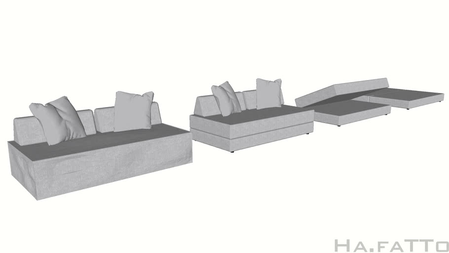 Sofá Cama Leen | 3D Warehouse