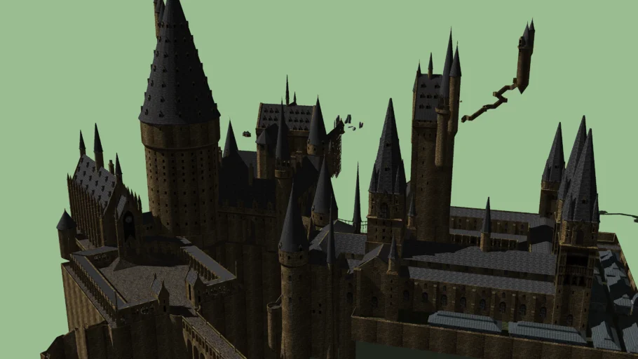 Hogwarts Castle Deathly Hallows Harry Potter And The Deathly Hallows