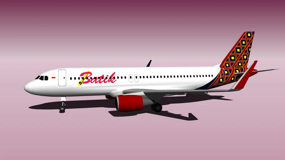 Batik Air Airbus-A320-200 WL | 3D Warehouse