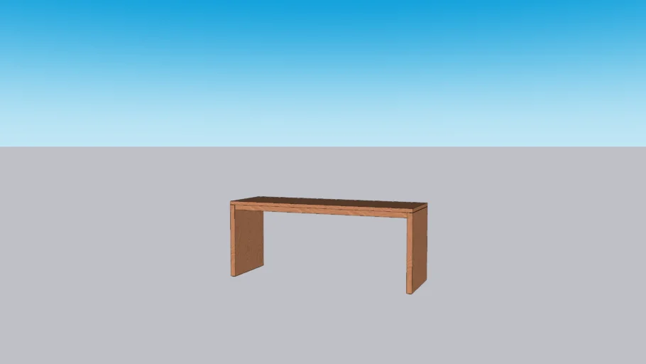 Panca 2 posti rovere massello | 3D Warehouse