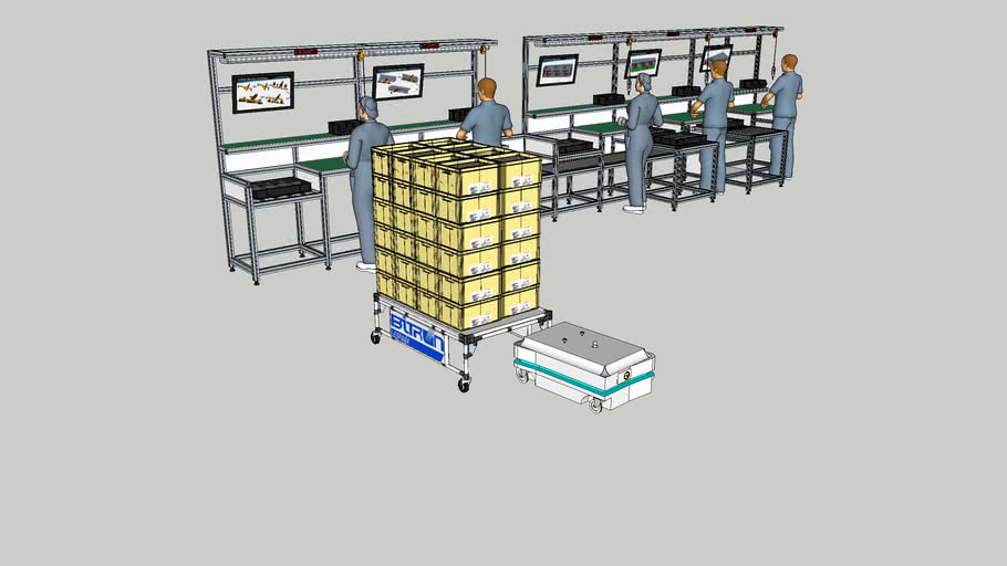 AGV MIR CARRO PALET | 3D Warehouse