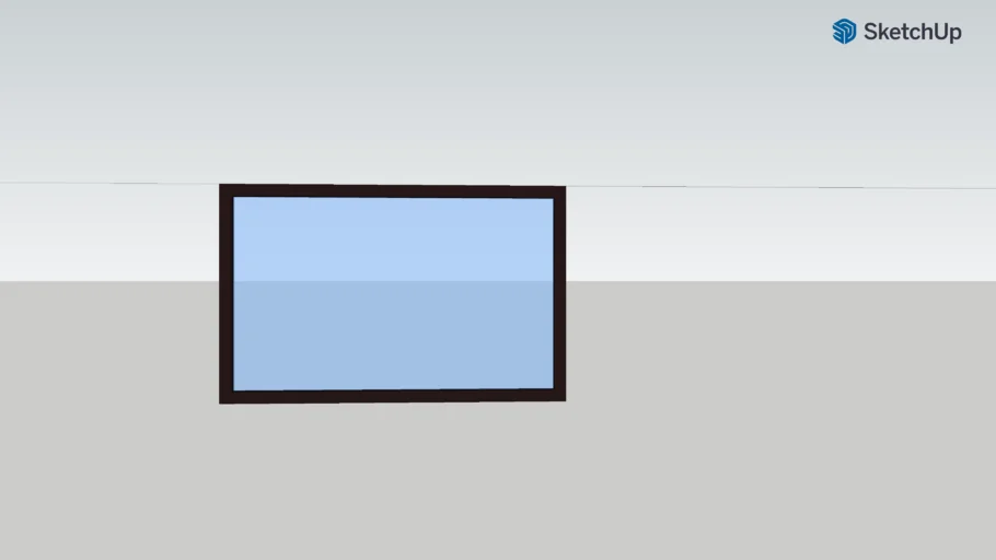 Black Picture Window 2 | 3D Warehouse