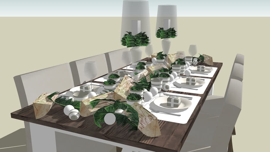 River Mansion Dinner Set | 3D Warehouse