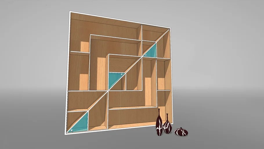 Library of wooden | 3D Warehouse