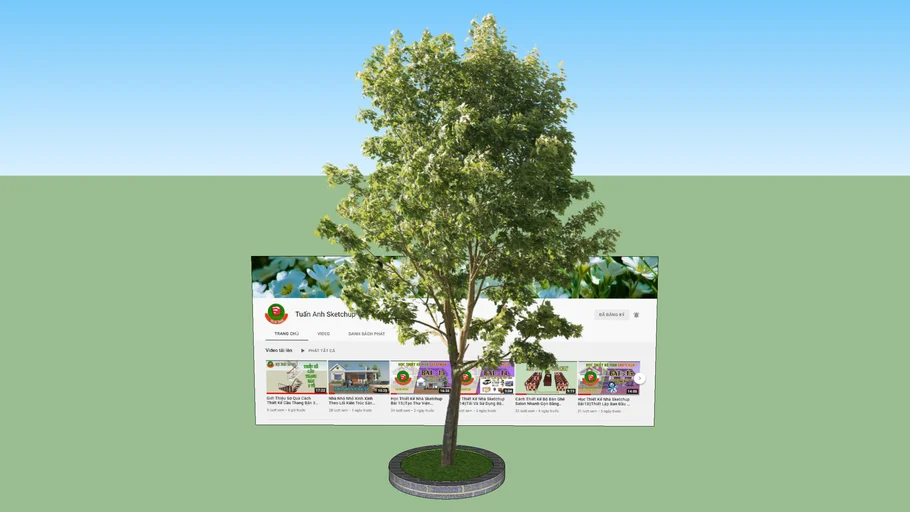 Câyđẹp Cây 2d đẹp Beautiful tree Beautiful 2d tree | 3D Warehouse