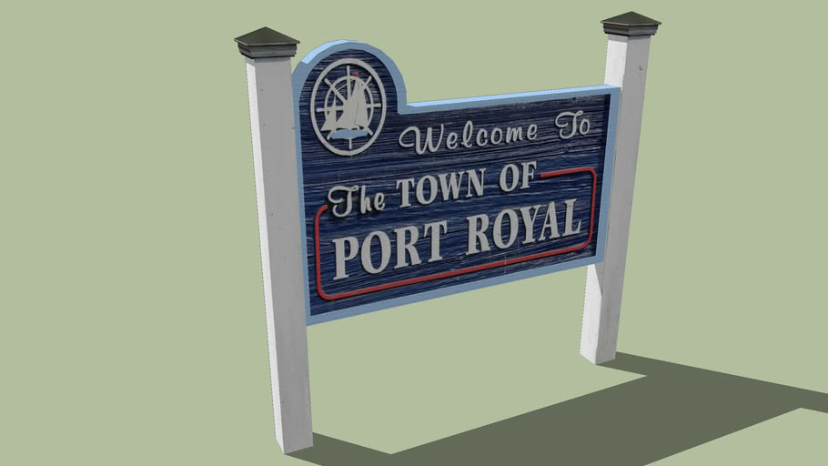 Welcome Sign Port Royal, South Carolina | 3D Warehouse