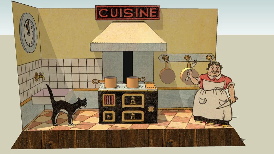 French Cuisine Papercraft | 3D Warehouse