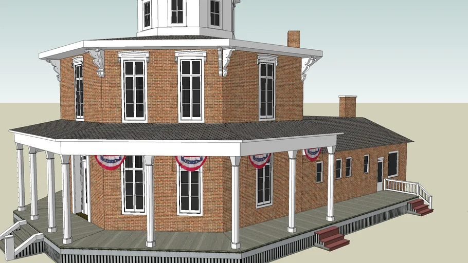 Octagon House | 3D Warehouse