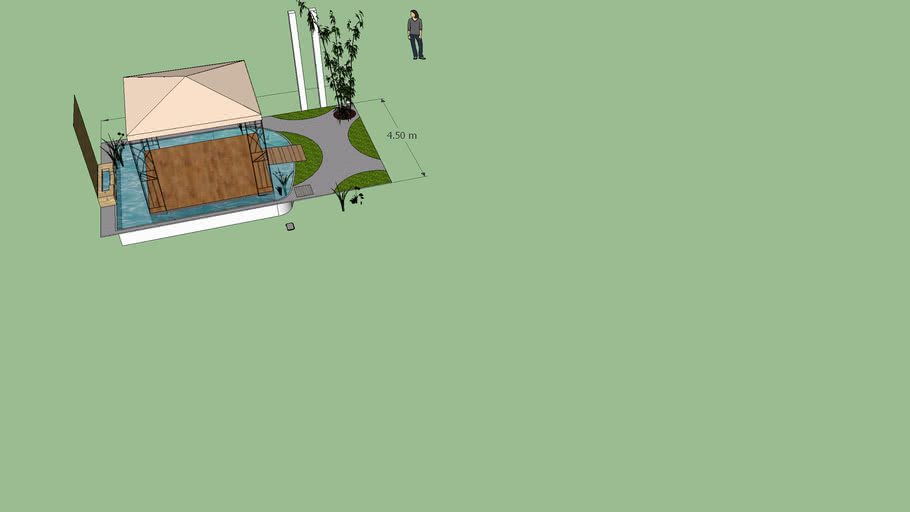 Gazebo with Koi pond | 3D Warehouse