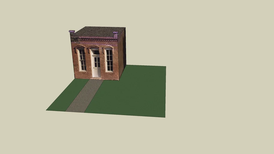 Textured house | 3D Warehouse