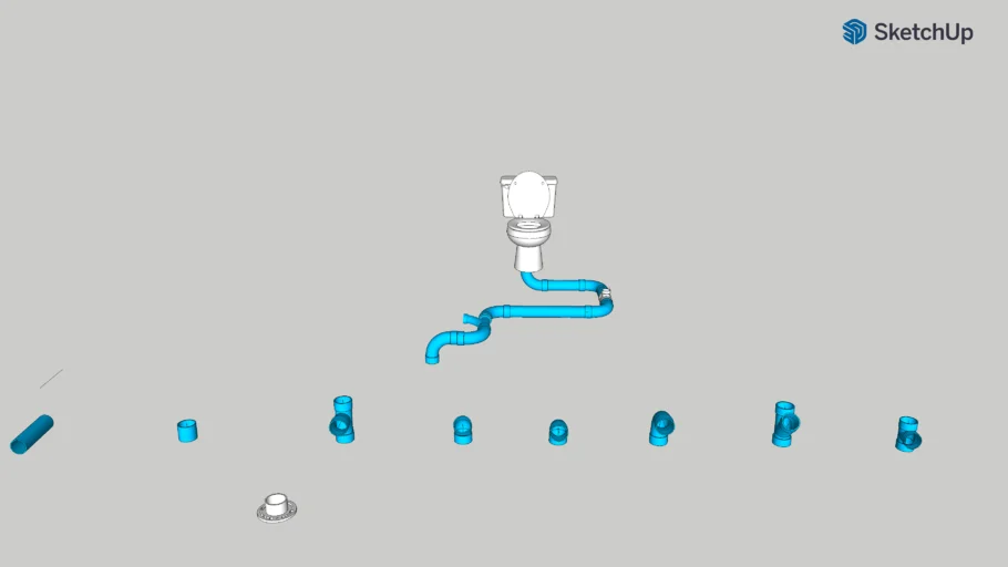 PVC Straight Pipes | 3D Warehouse