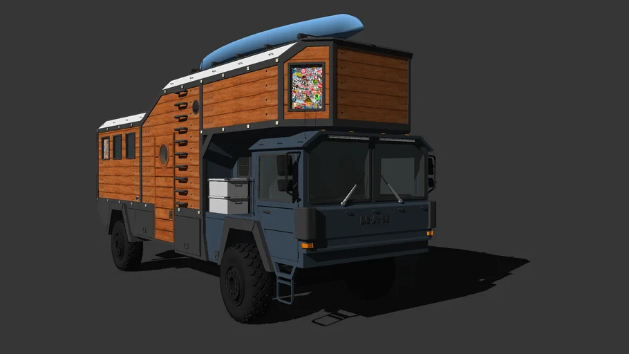 Man KAT 1 Red Cedar Camper Edition | 3D Warehouse