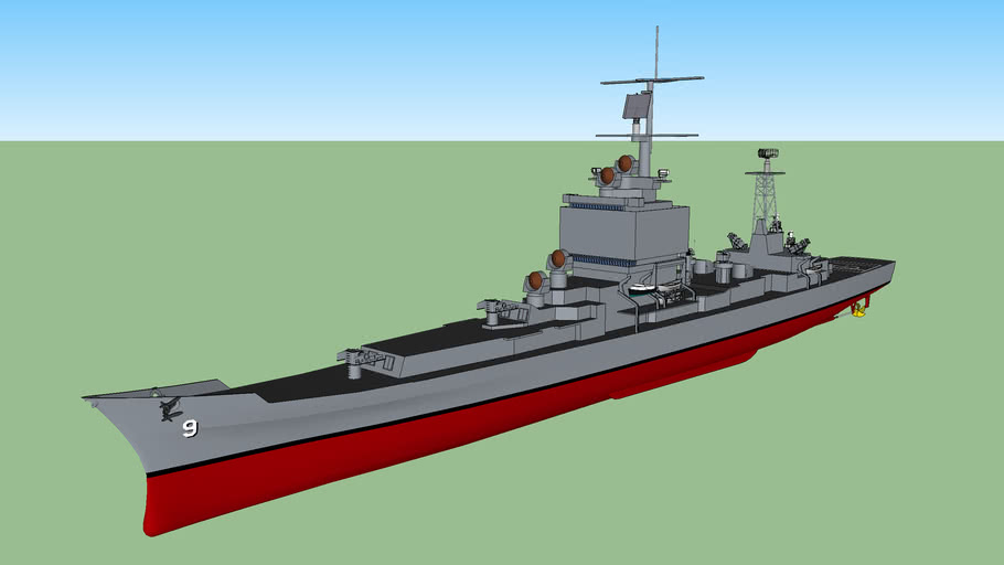 USS long beach 1985 refit version CGN-9 nuclear-powered guided missile ...