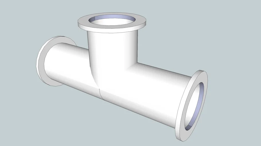 1.5' Tri-Clamp Tee | 3D Warehouse