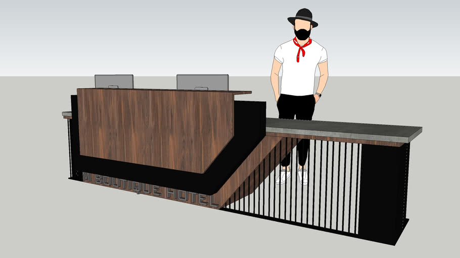 RECEPTION COUNTER_INDUSTRIAL HOTEL | 3D Warehouse