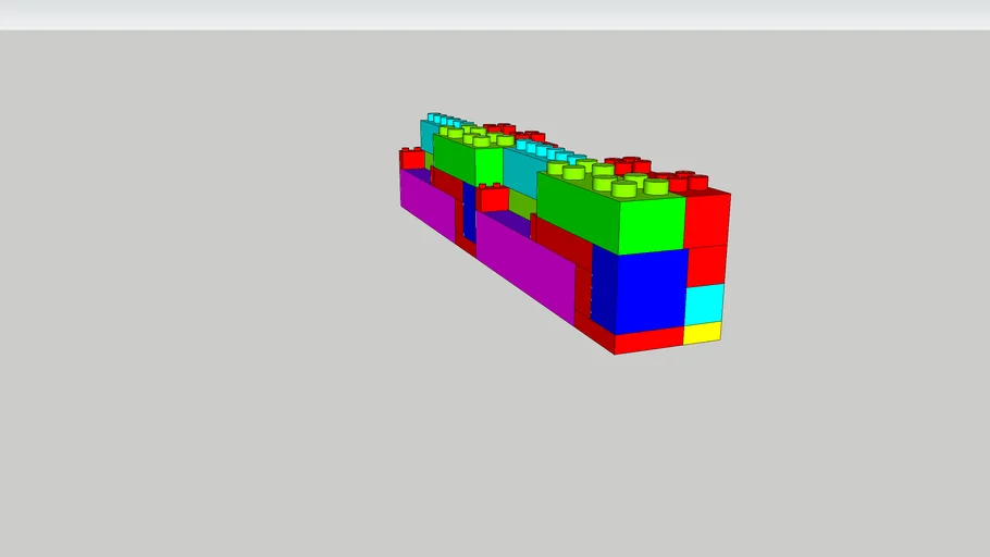 lego bench 2.0 | 3D Warehouse