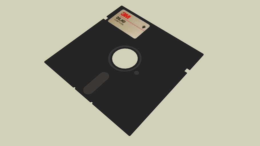 5.25 'Flexible' diskette | 3D Warehouse