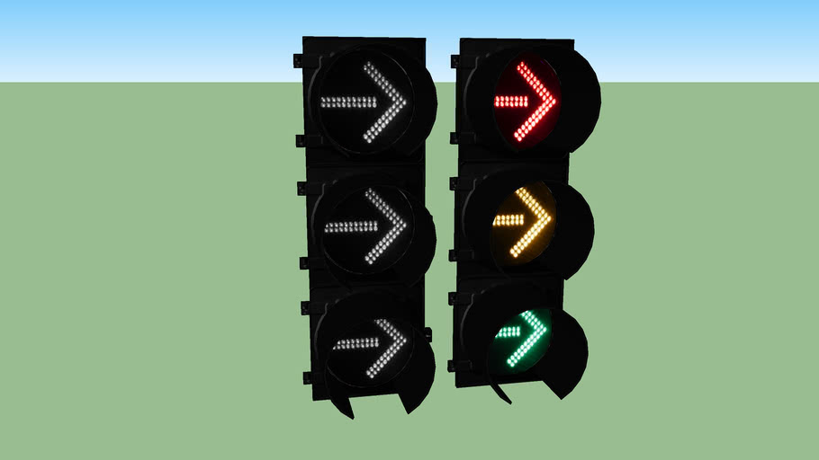 Semáforos LED de flecha | 3D Warehouse