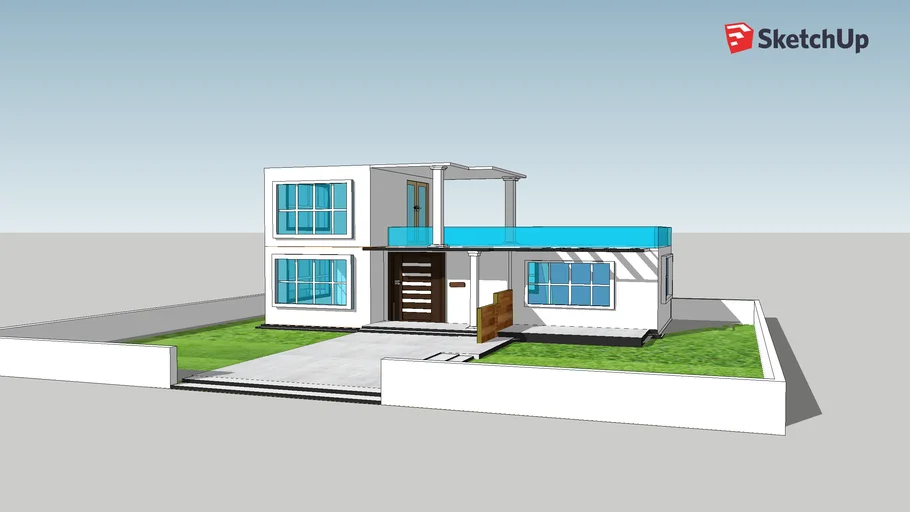 Sketchup Home Design Modern House Elevation Sketchup Projects