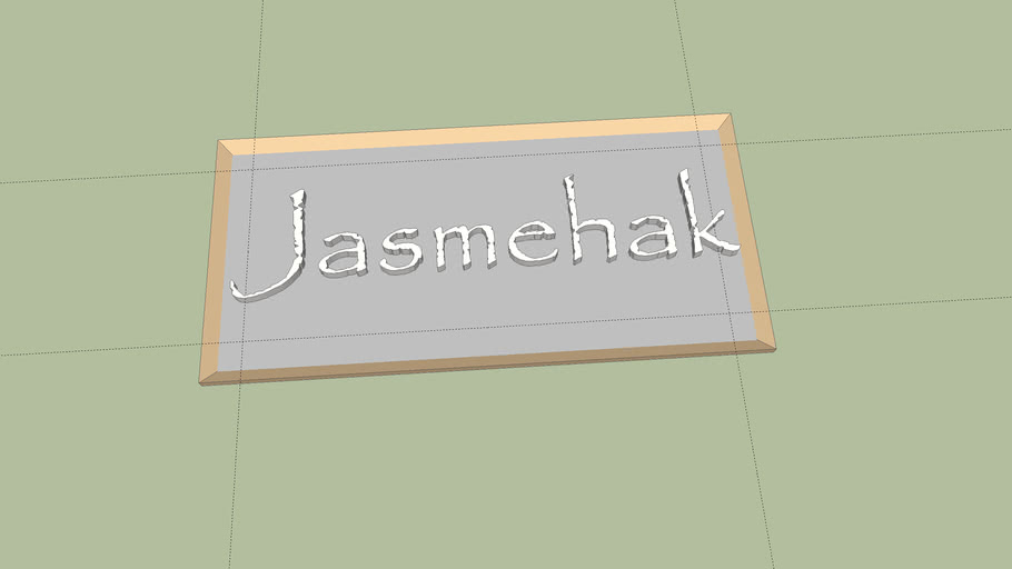 my name plate | 3D Warehouse