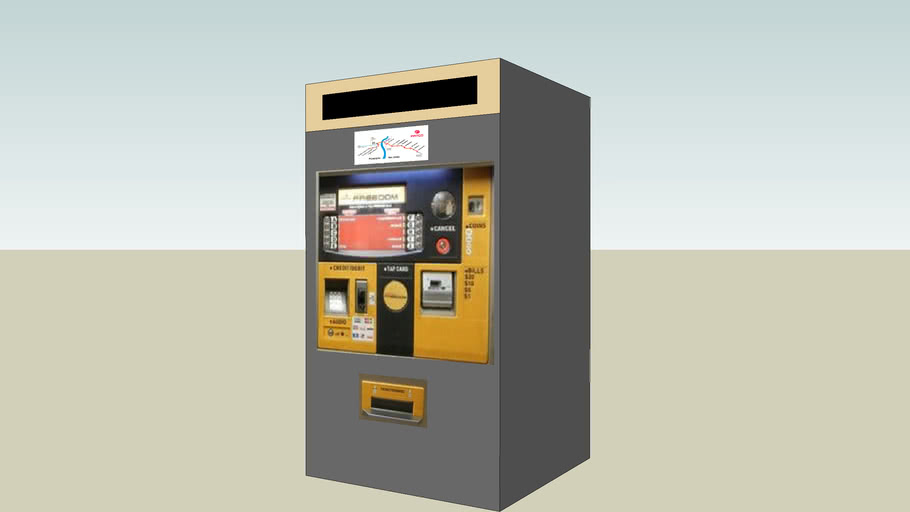 New PATCO Ticket Machine | 3D Warehouse