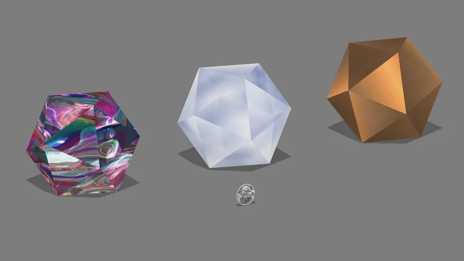 3D Geometric Shelf Decorations | 3D Warehouse