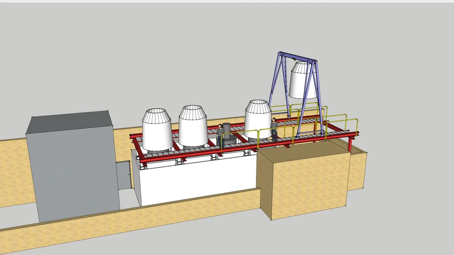Storbic Fan Gantry and Work Platform | 3D Warehouse