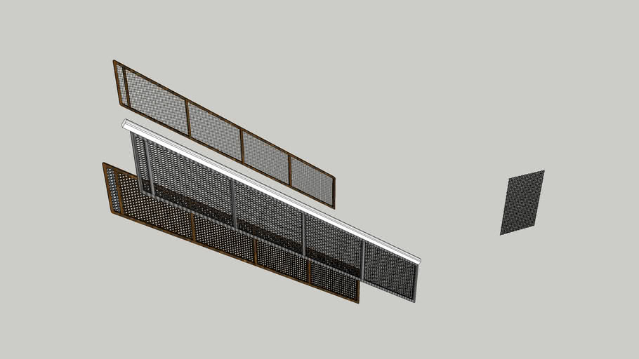 Woven and wire Railing Stair | 3D Warehouse
