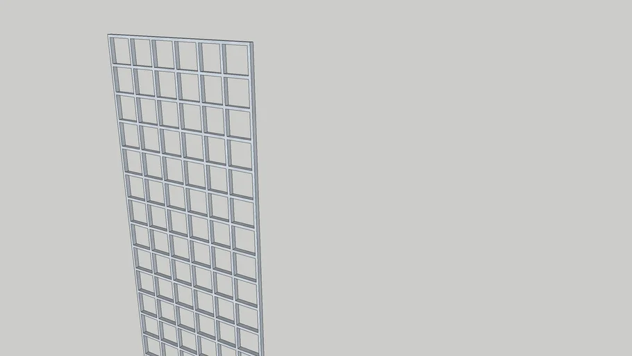 Tubular Framing 1m x 1m x 3m x 8m | 3D Warehouse
