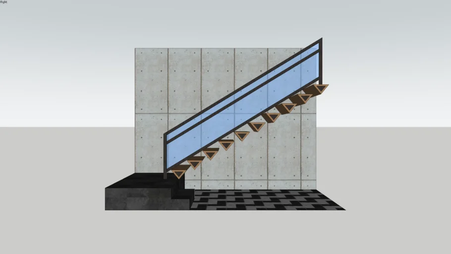 Stair+Railing | 3D Warehouse