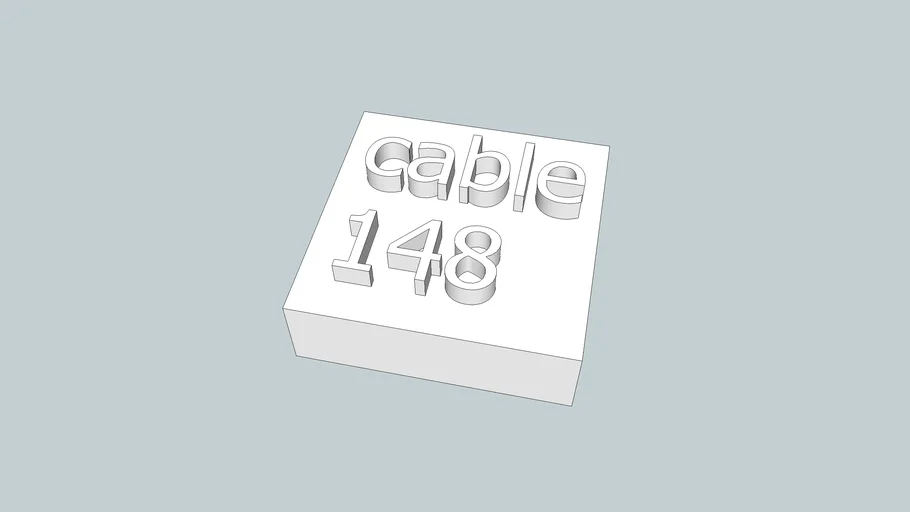 cable | 3D Warehouse