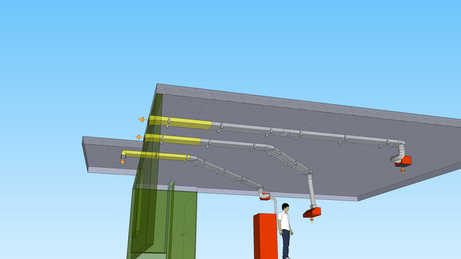 Ducting in Slab (for ventilation) | 3D Warehouse