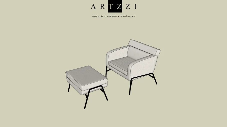 POLTRONA ARTZZI 9501 BEALE | 3D Warehouse