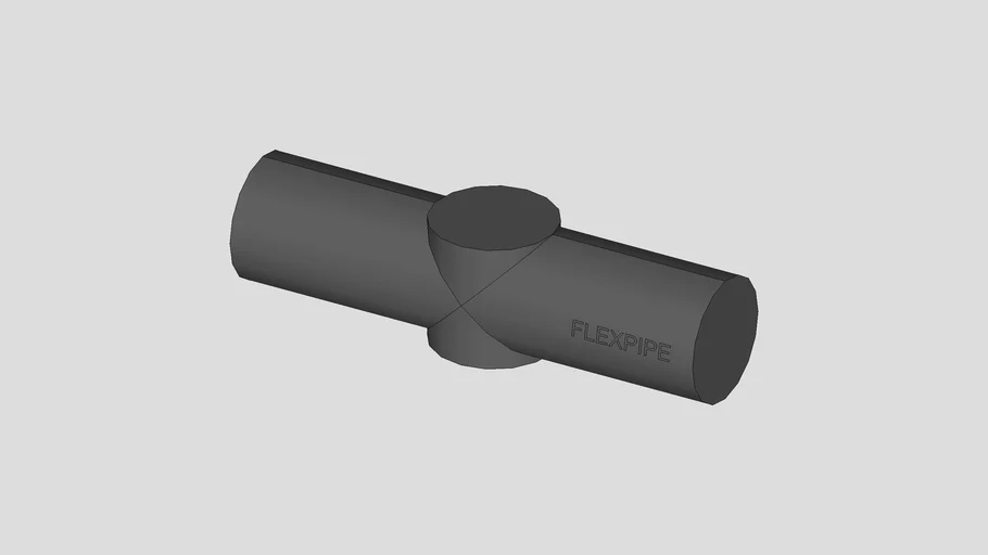 HJ-4 : 3 way cross joint set steel bk | 3D Warehouse