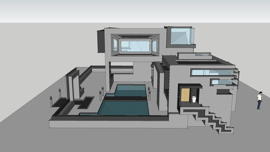 modern house design | 3D Warehouse