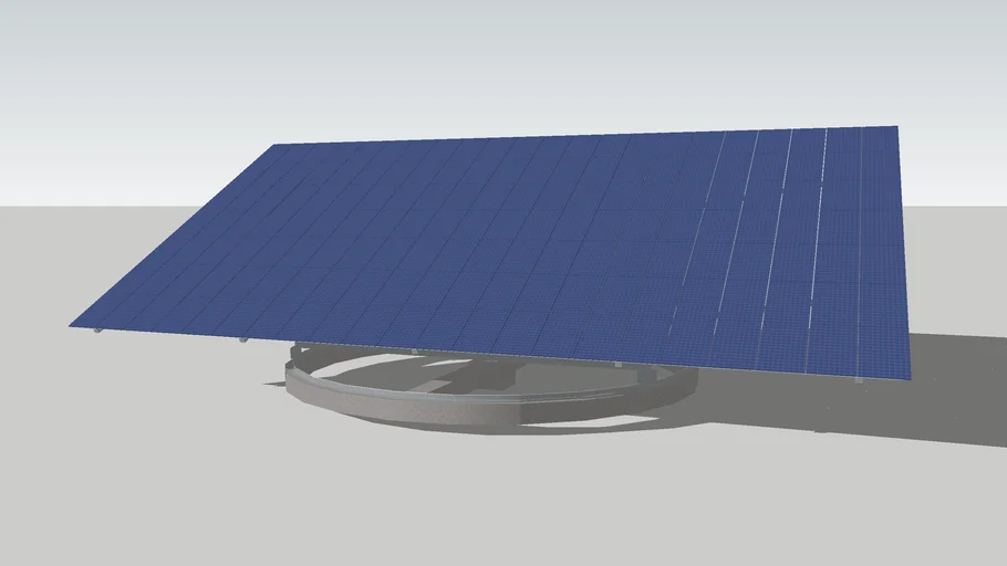 Single Axis Solar Tracker | 3D Warehouse