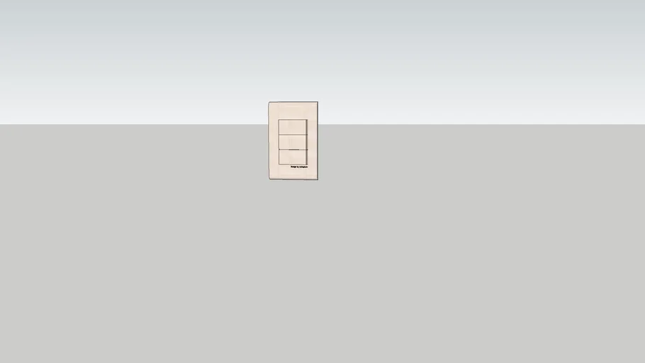 3circuit light switch 3구 금장 스위치 | 3D Warehouse
