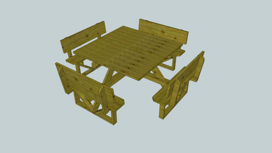 picnic table | 3D Warehouse