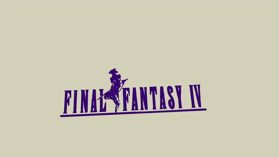 Final Fantasy 4 logo | 3D Warehouse